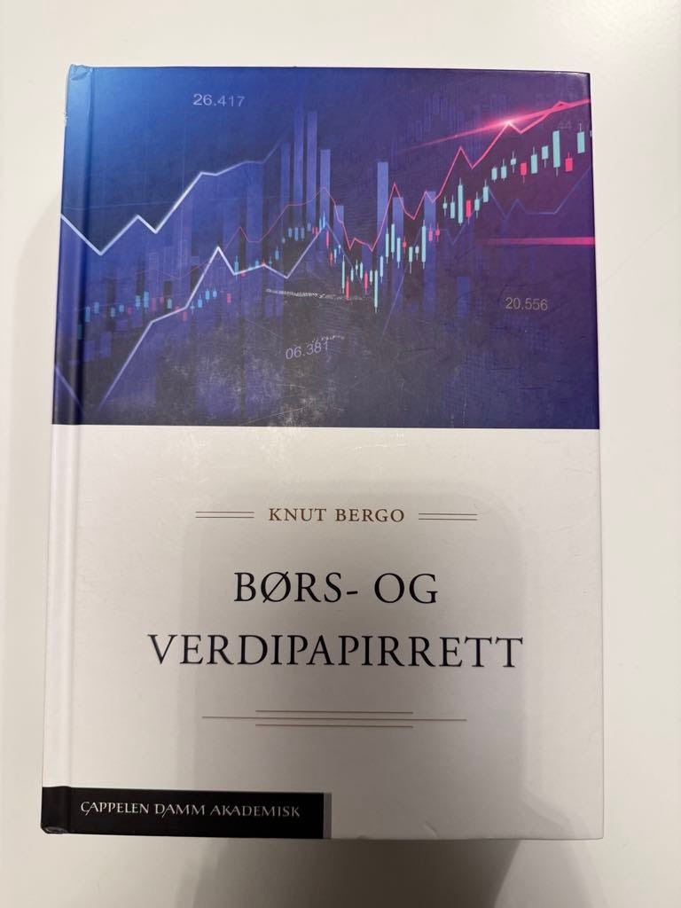 Børs- og verdipapirrett Knut Bergo - Utgivelsesår 2021 | FINN-torget