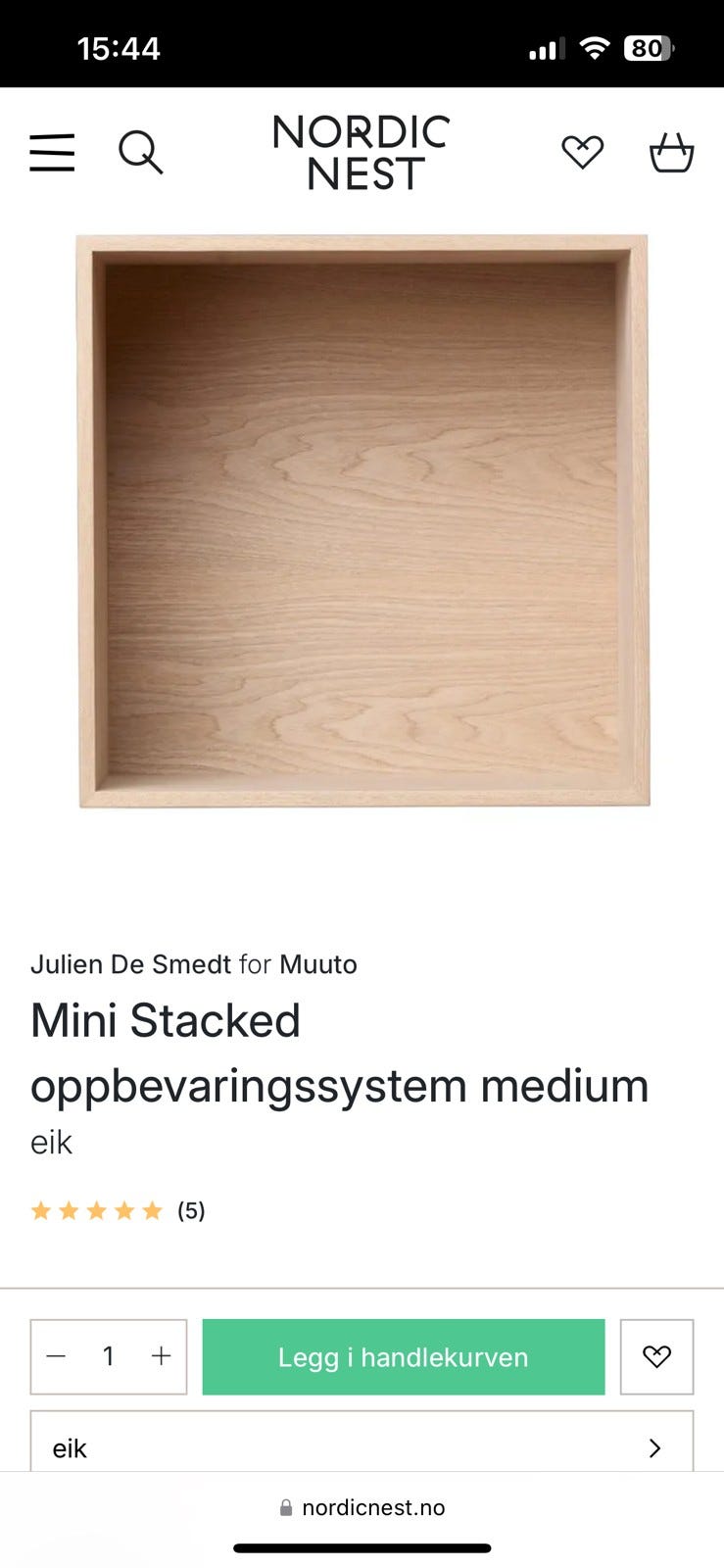 Muuto stacked hyllesystem | FINN-torget