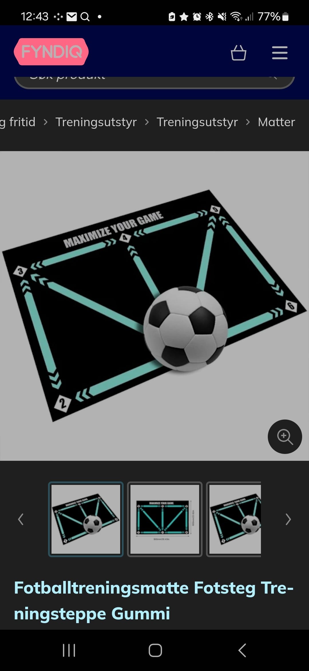 Fotballtreningsmatte maximise your game football matte | FINN-torget