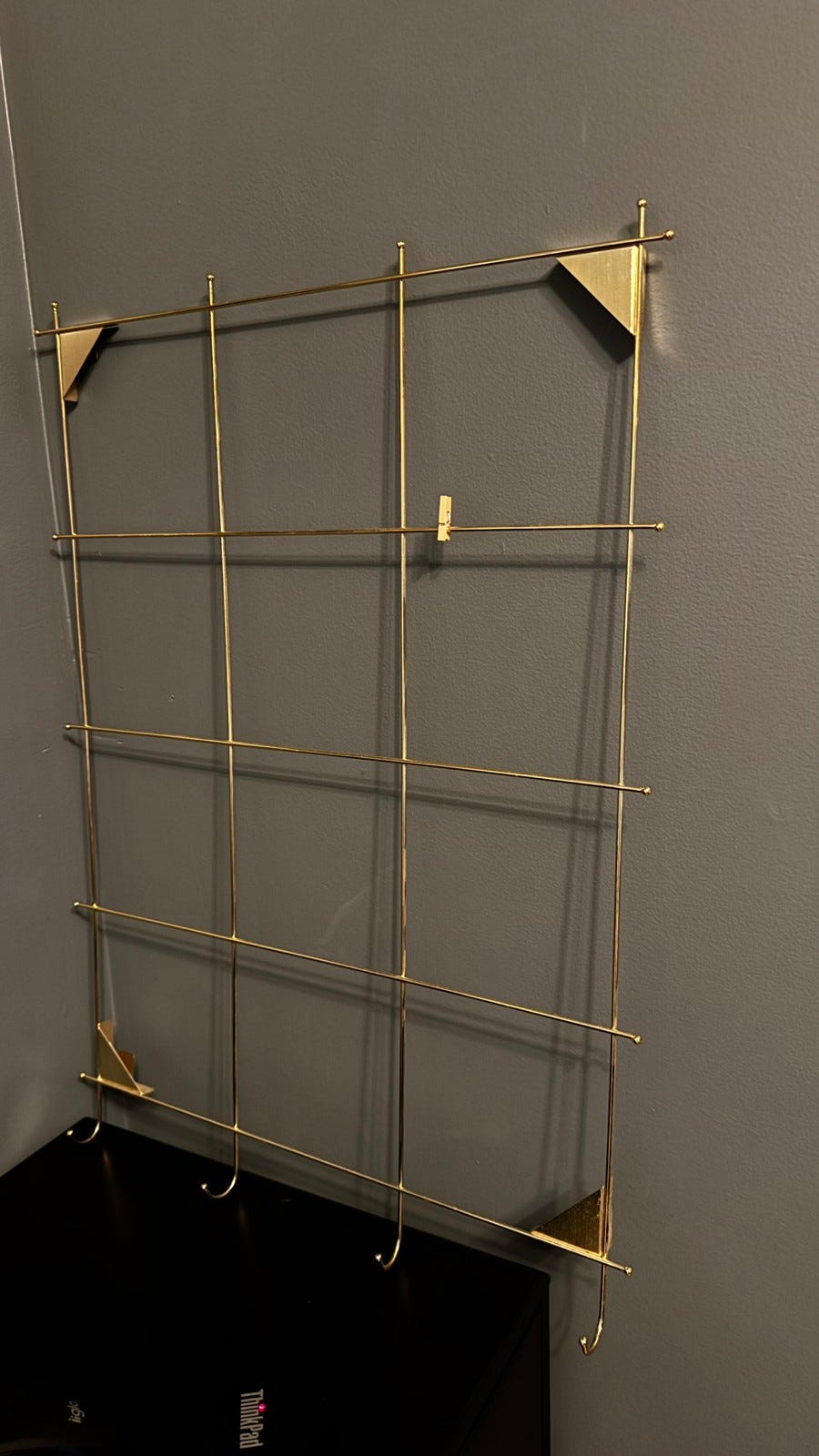 Messing klype tavle med kroker | FINN-torget