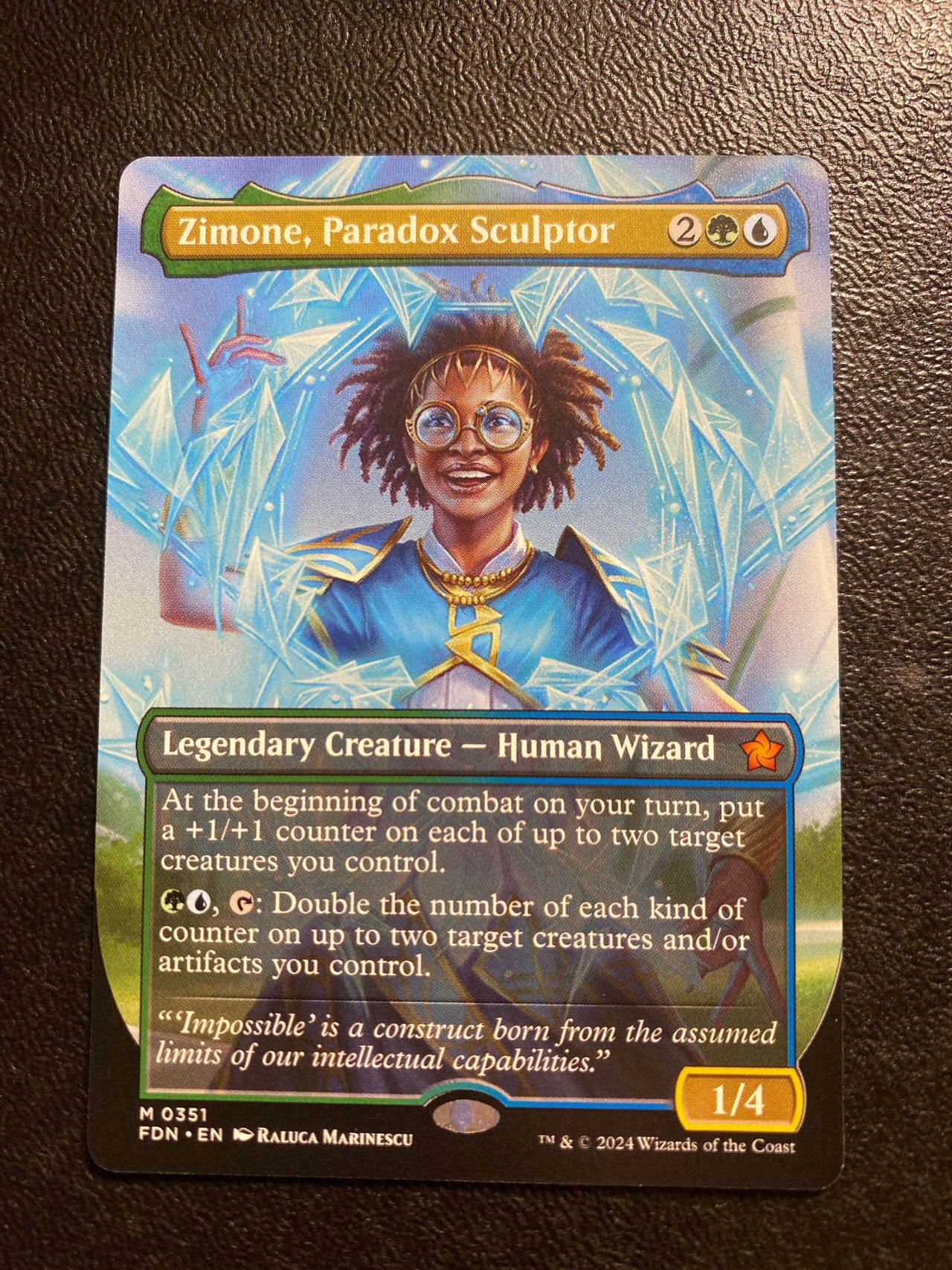 Zimone, paradox sculptor mytic borderless Magic the gathering samlekort ...