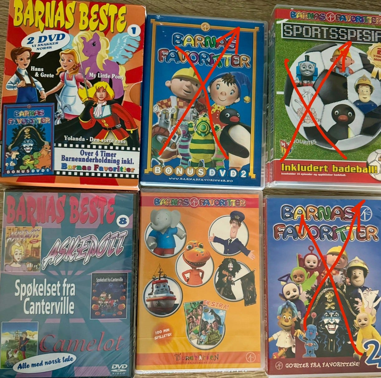 Barnas Favoritter samling DVDer 🚨OPPDATERT!! 🔥NY PRISER!!!!! | FINN-torget