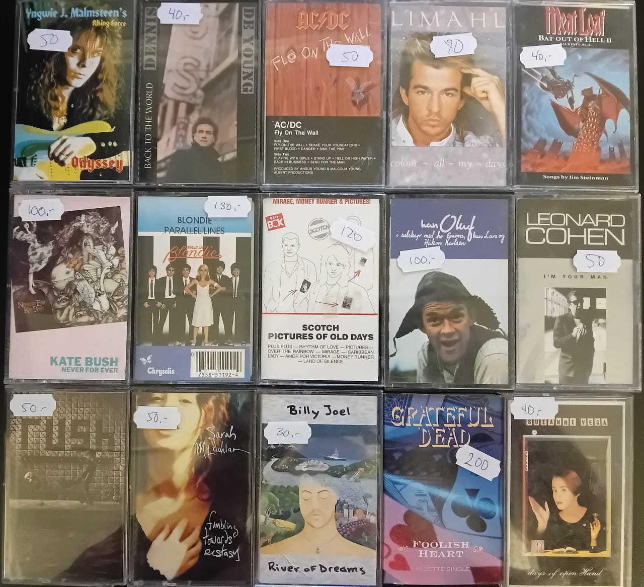 KASSETTER #2 HENDRIX. RED HOT, BOWIE, COHEN, MALMSTEEN mfl | FINN-torget