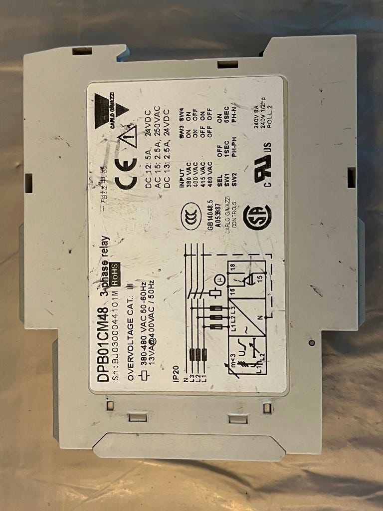 Carlo Gavazzi DPB01CM48 3-phase voltage monitoring relay | FINN-torget