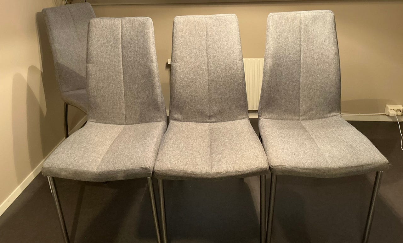 6 grå spise stoler | FINN-torget