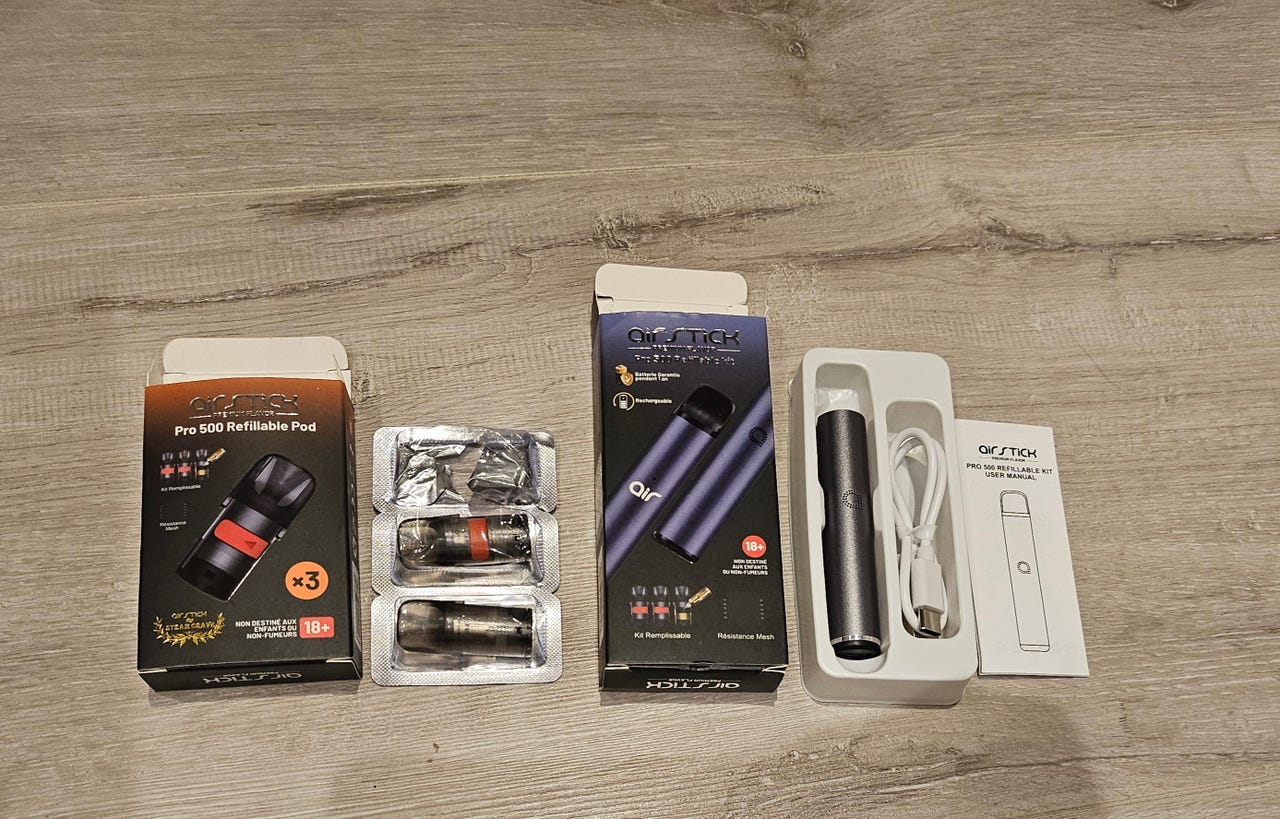 Air Stick Pro 500 Refillable Pod Kit | FINN-torget