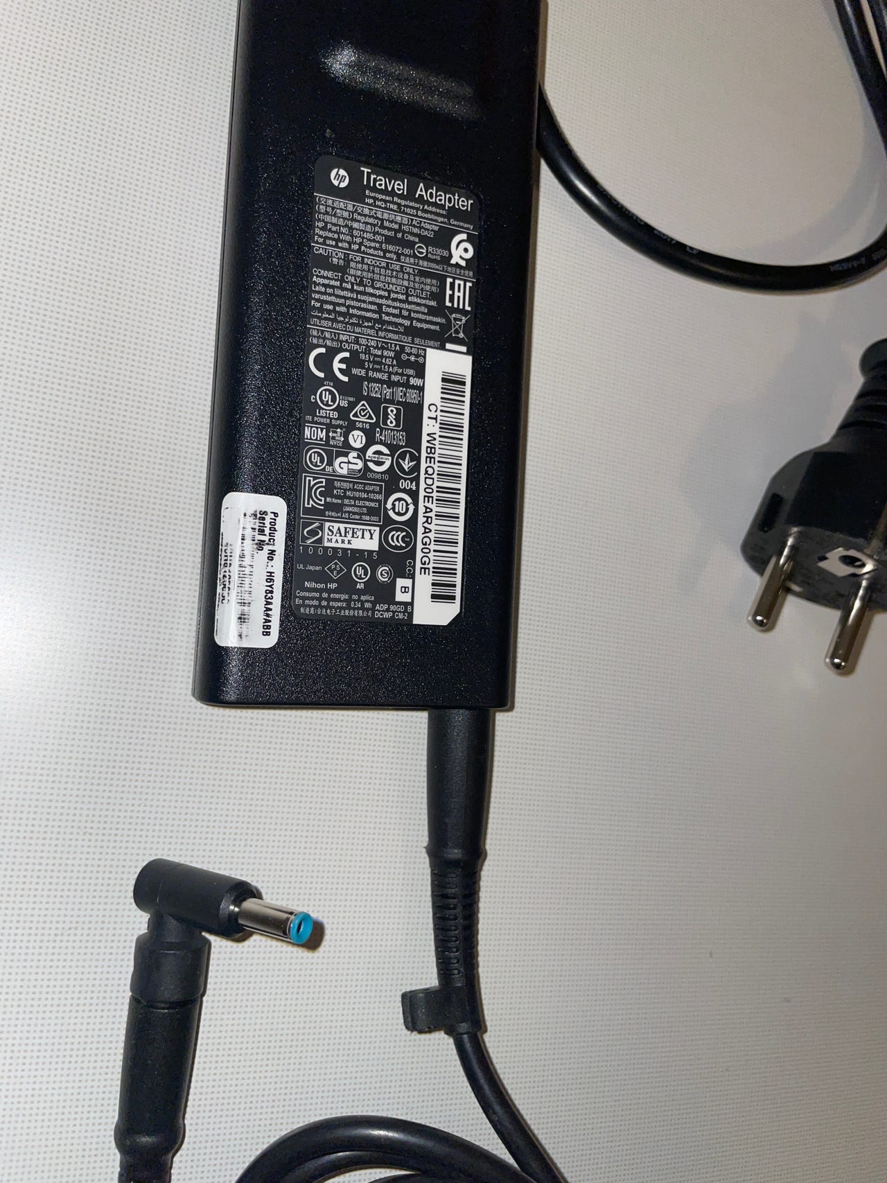 HP 90W Smart AC Adapter blue tip | FINN-torget