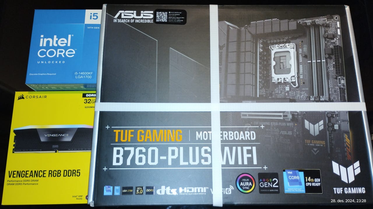 14600KF + TUF B760-Plus Wifi + 32GB 6200Mhz RGB | FINN-torget