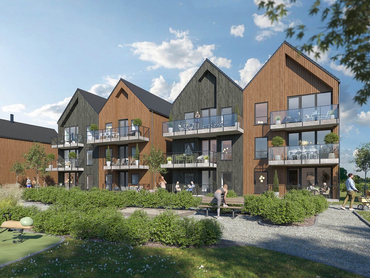 Orstad - Byggestart vedtatt! Kjekke leiligheter i landlige Hagebyen ...