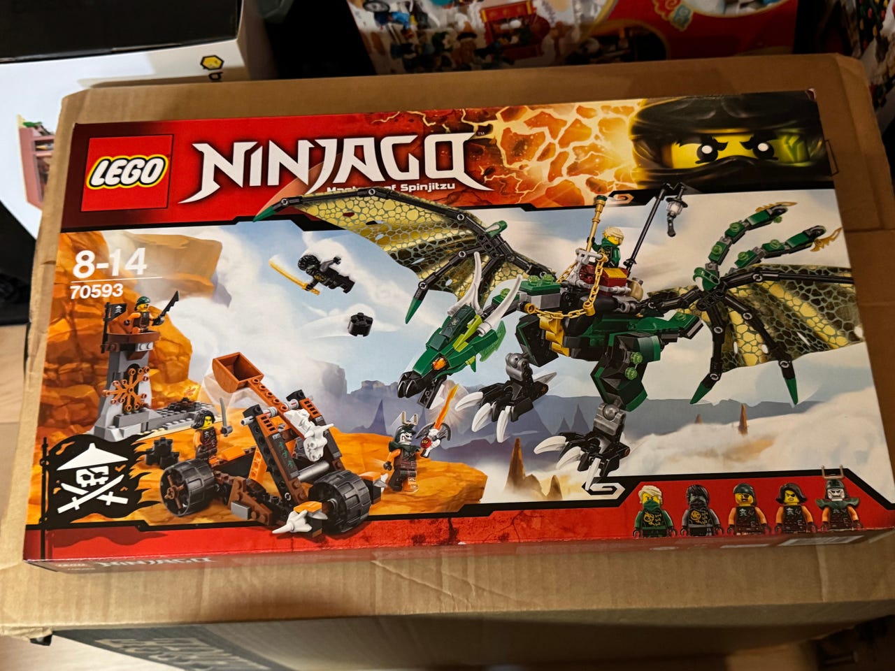 Lego 70593 Ninjago The Green NRG Dragon fra 2016 - helt ny i uåpnet ...