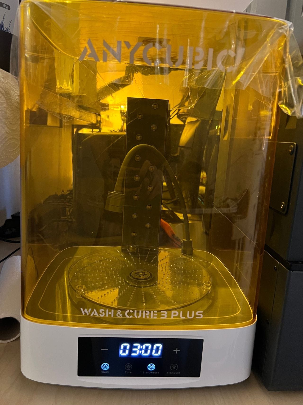 Anycubic Wash & Cure 3 Plus + Ca. 1,5 liter Anycubic Water Washable ...