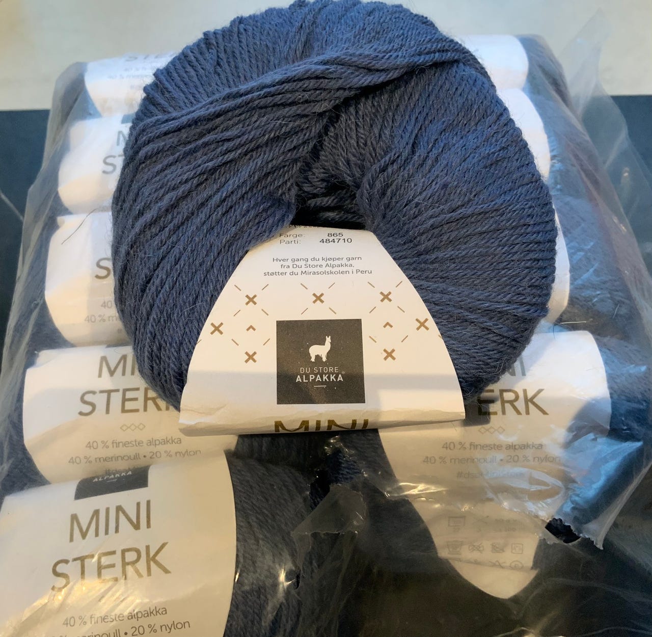Mini Sterk 10 nøster 865 Jeansblå | FINN-torget
