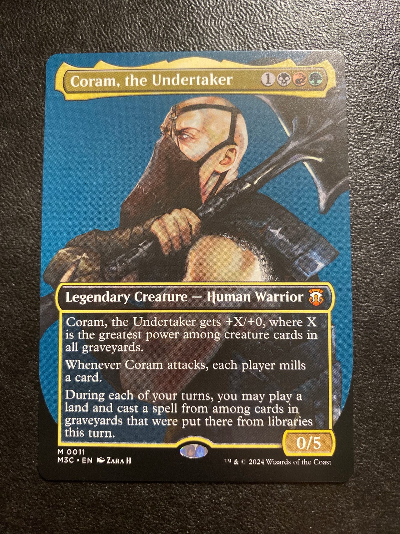 Coram, the undertaker mytic borderless Magic the gathering samlekort ...