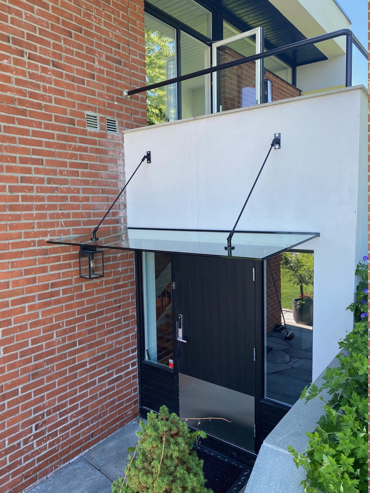 Glassbaldakin / glasstak over inngang. Kampanjepriser | FINN-torget