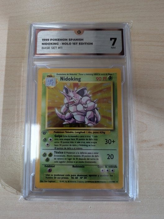 WOTC Pokémon - 1 Graded card - Nidoking First Edition Holo - WOTC - GG ...