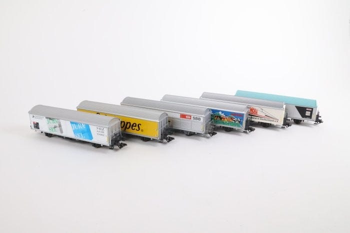Märklin H0 - 4735-serie, 4834 - Modelltog godsvogn (6) - Kjølebiler i ...