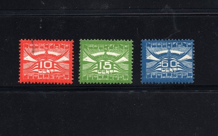 Nederland 1921 - Airmail Series - Gratis frakt over hele verden - NVPH ...