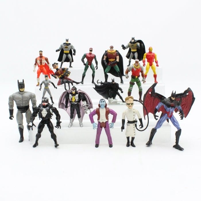 CS Kenner DC Comics Marvell Comics - Actionfigur Batman-Robin - Biker ...