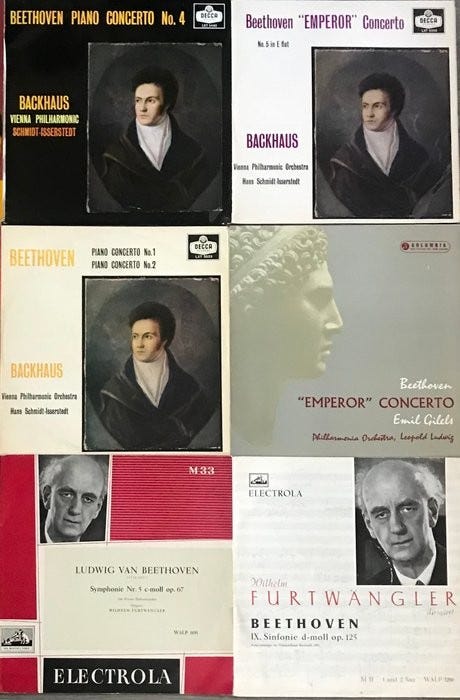 Ludwig Van BEETHOVEN - Flere artiser - 11 x albums + 3 Box Set - Violin ...