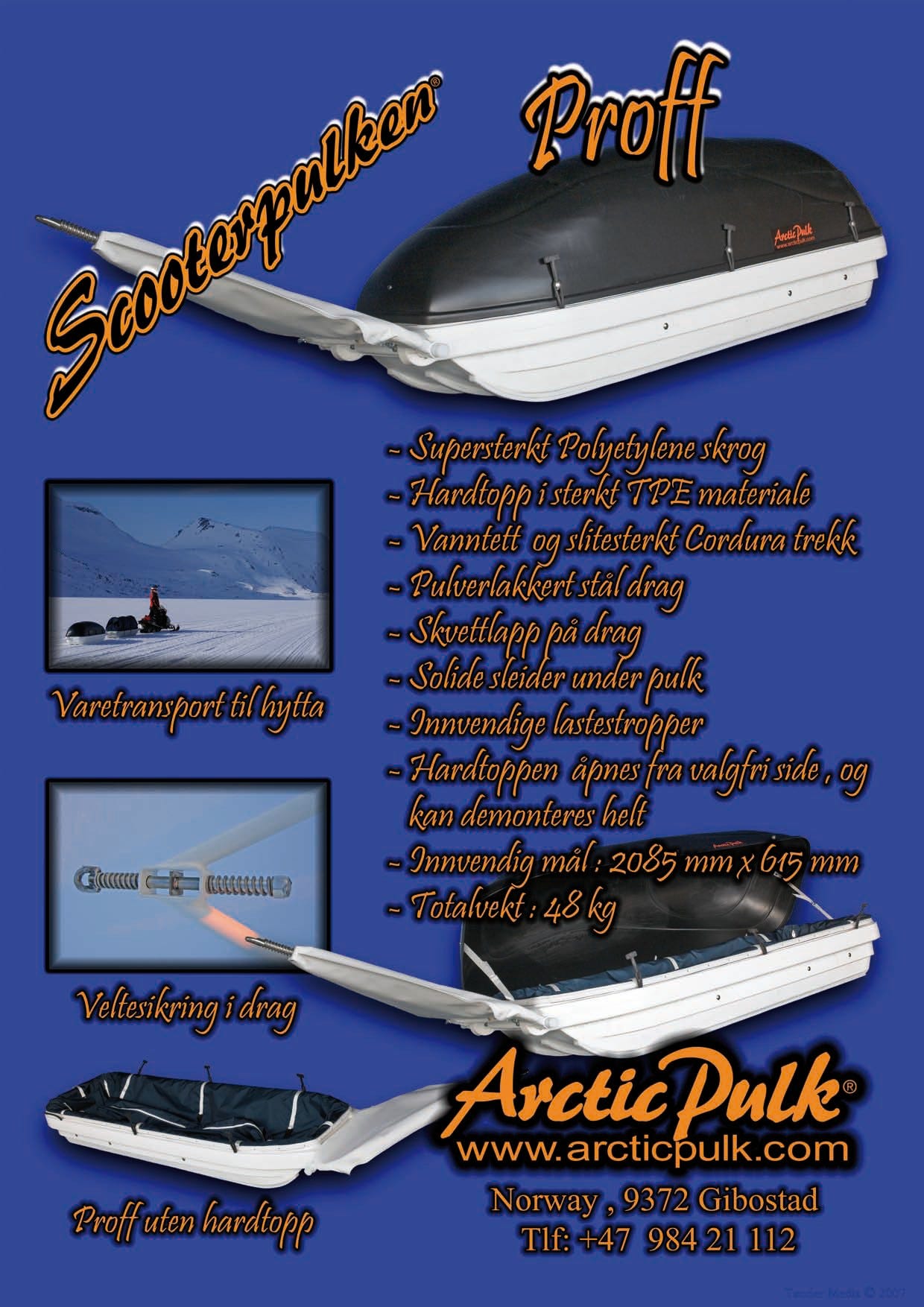 Arctic Pulk Scooterpulken PROFF | FINN-torget