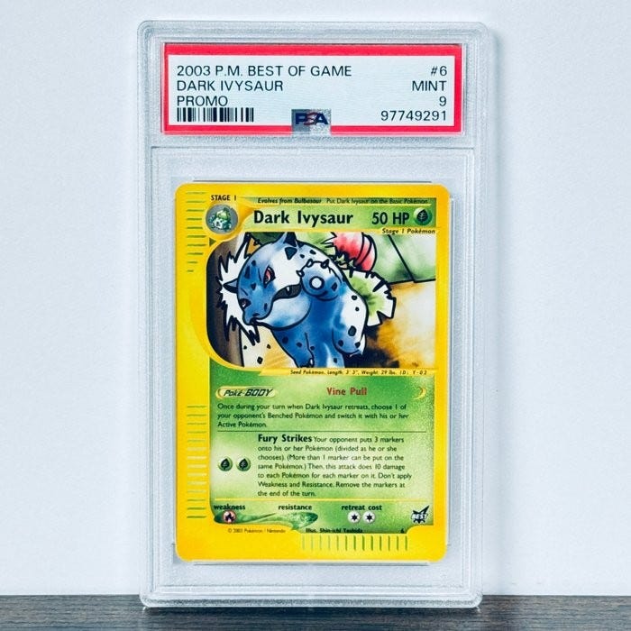Pokémon Graded card - Dark Ivysaur - Best of Game #6 - Pokémon - PSA 9 ...