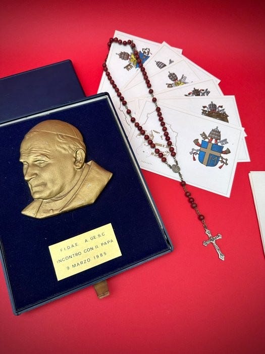 Rosenkrans - Metall - 1985 - Pave Johannes Paul II | FINN-torget