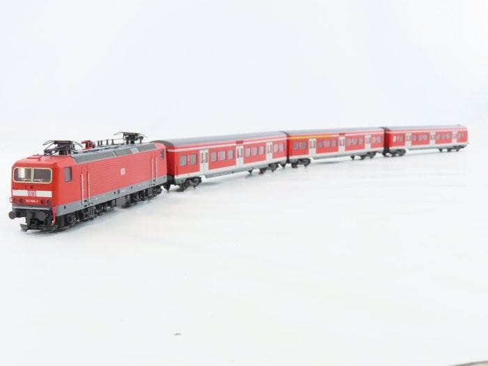 Märklin H0 - 26507 - Togsett (1) - 4-delt S-Bahn sett med BR 143 og ...