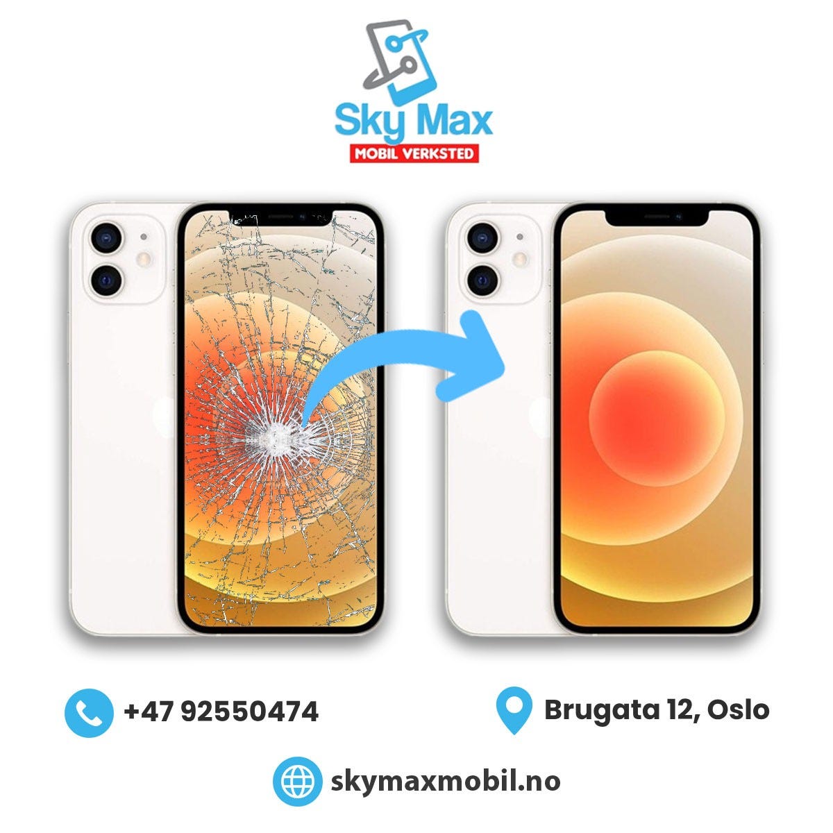 iPhone 12 Skjermbytte – Rask og Rimelig Service | FINN-torget