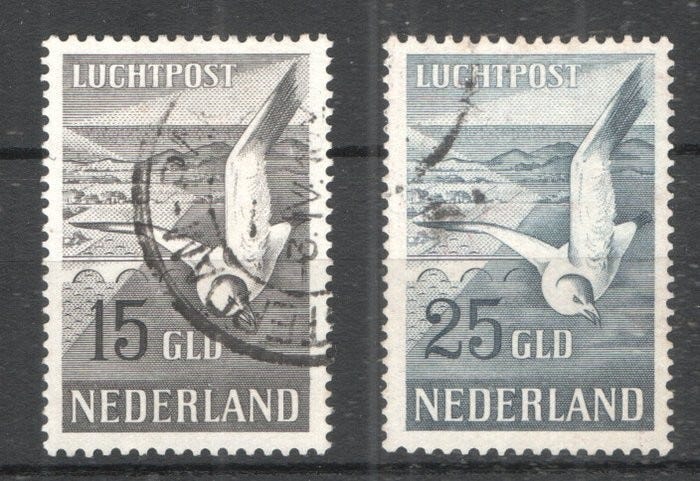 Nederland 1951 - Luftpost Måker - NVPH LP12/LP13 | FINN-torget