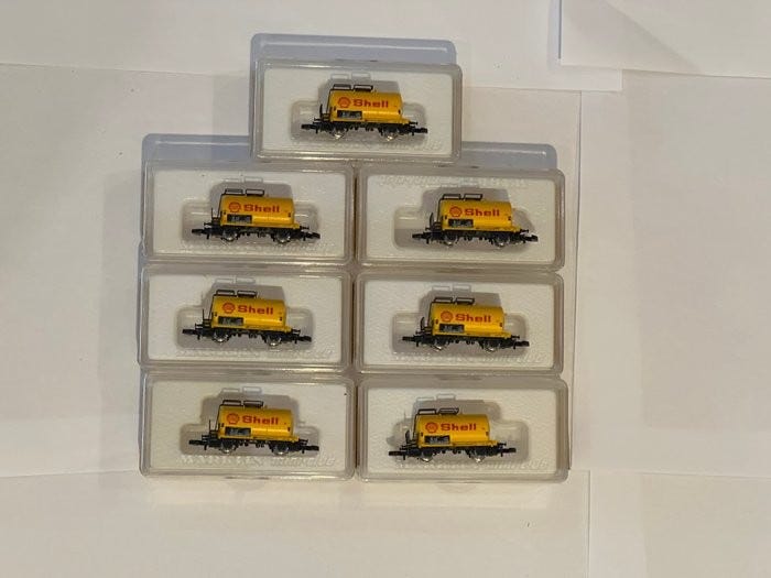 Märklin Z - 8611 - Modelltog godsvogn (7) - 7 Shell tankbil - DB | FINN ...