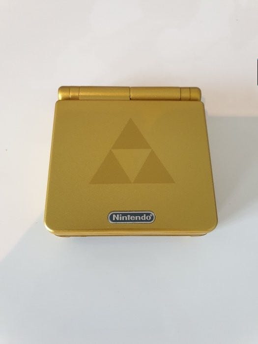 Nintendo - Gameboy Advance SP - Rare - GBA GOLD ZELDA LINK (new shell ...