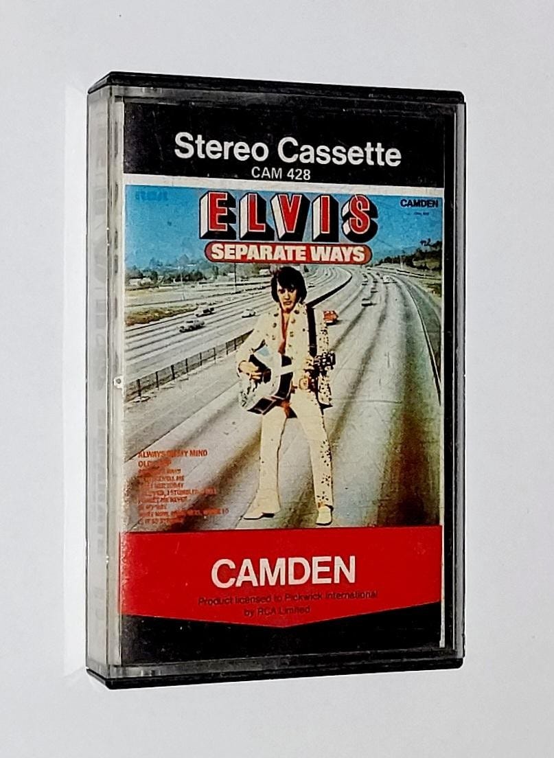 KASSETT.ELVIS.SEPARATE WAYS.CAM 428. | FINN-torget