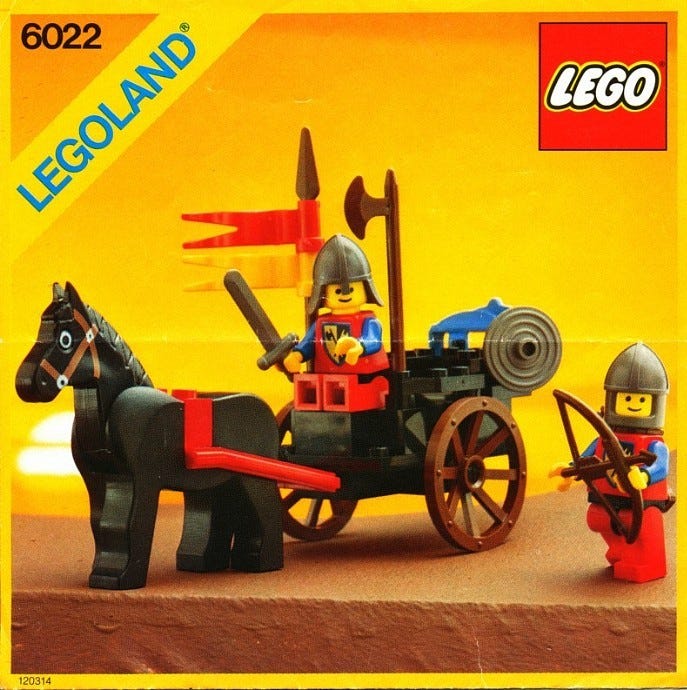 Lego vintage classic castle 6022 Horse cart | FINN-torget