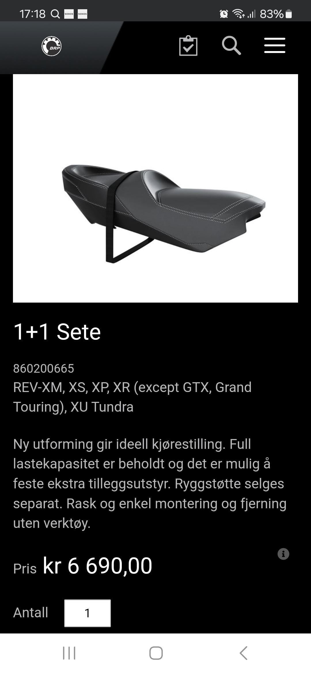 Sete 1+1 ski doo | FINN torget