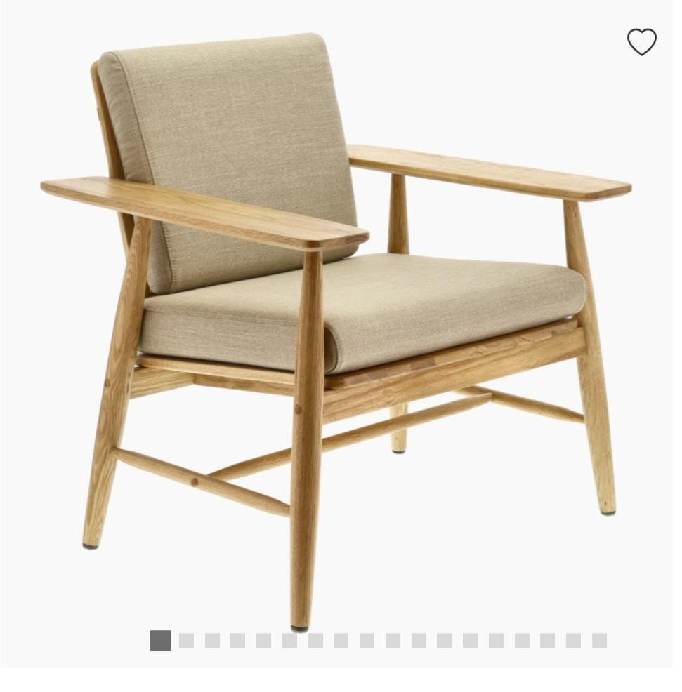 Lenestol Lounge stol dansk design massiv eik | FINN-torget