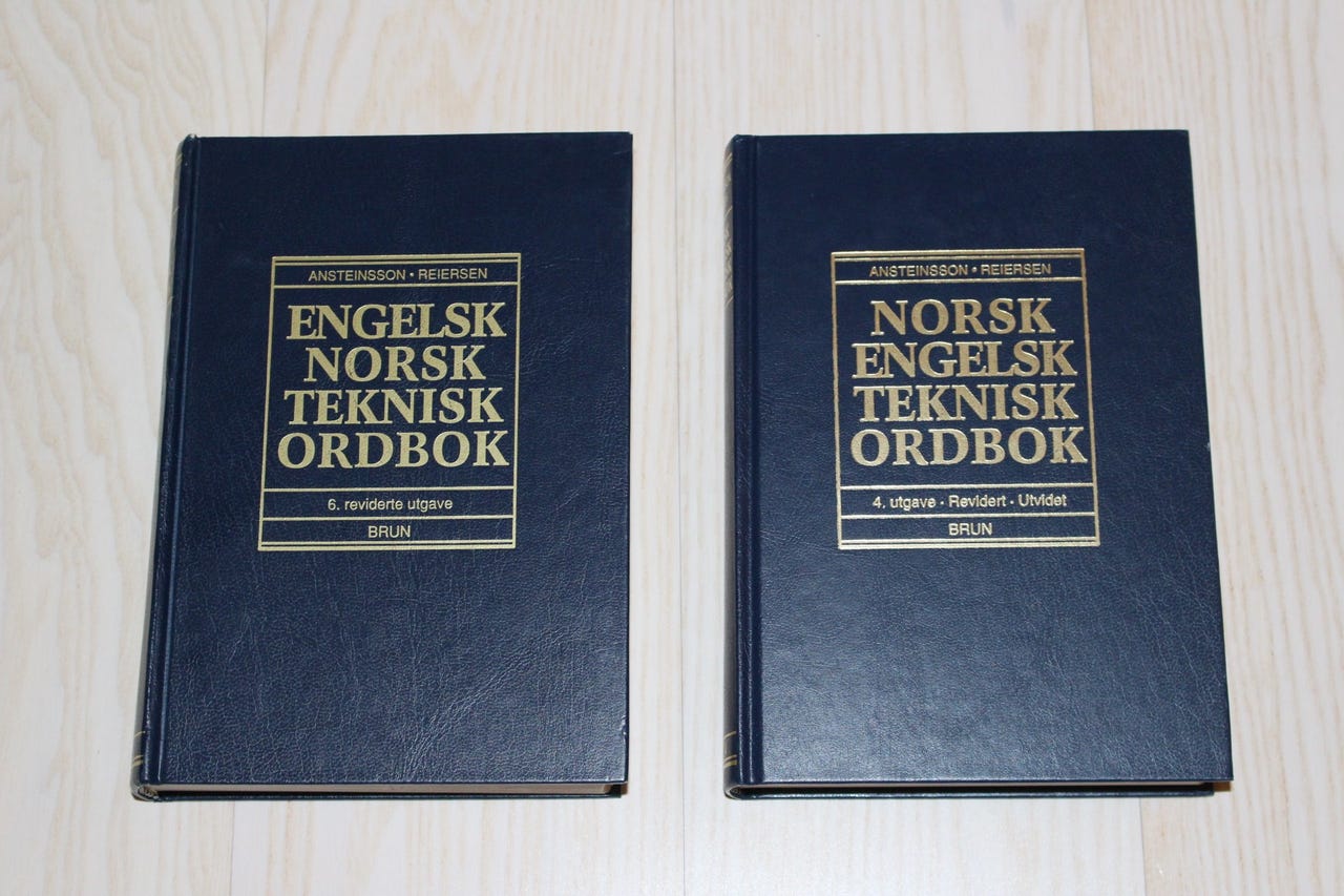 Bruns Tekniske Ordbøker: Engelsk-Norsk / Norsk-Engelsk | FINN-torget