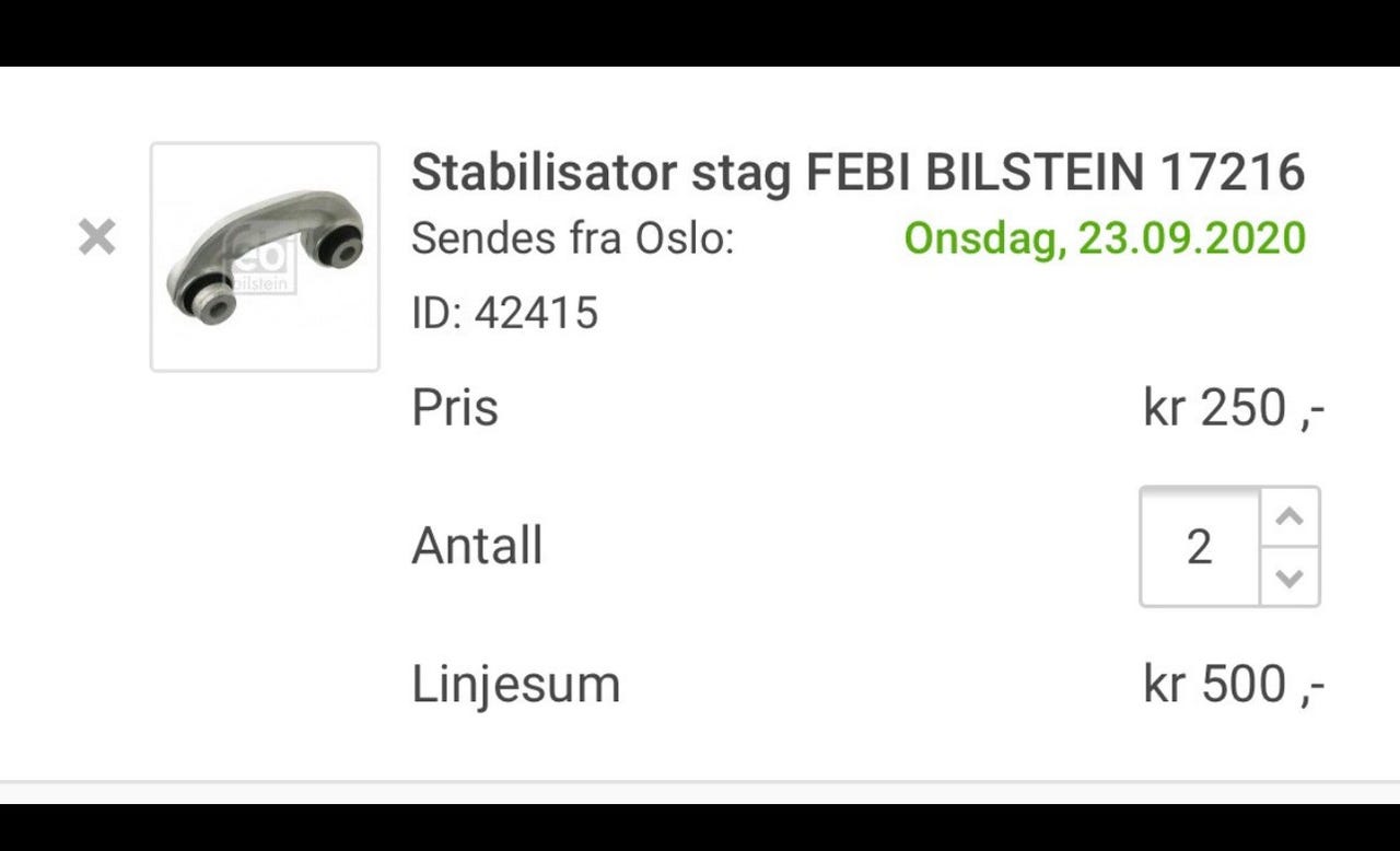 Bil deler - Stabilisator stag FEBI BILSTEIN | FINN-torget