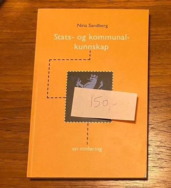 Stats og kommunal kunnskap - Nina Sandberg | FINN-torget