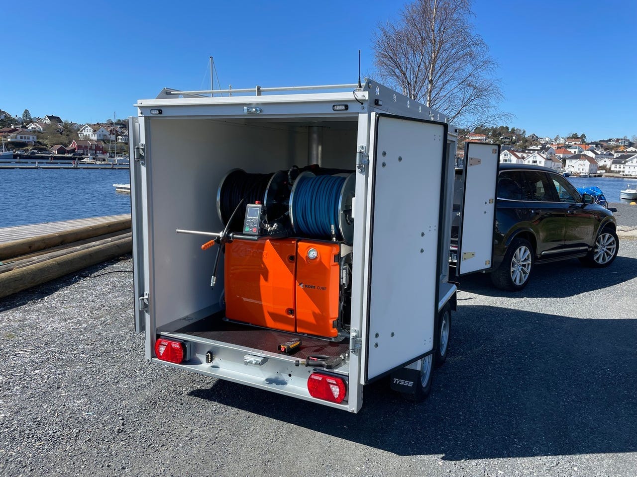 Høytrykkspyler med varme Rom Cube 160-60 16-22Hot hengermontert | FINN-torget