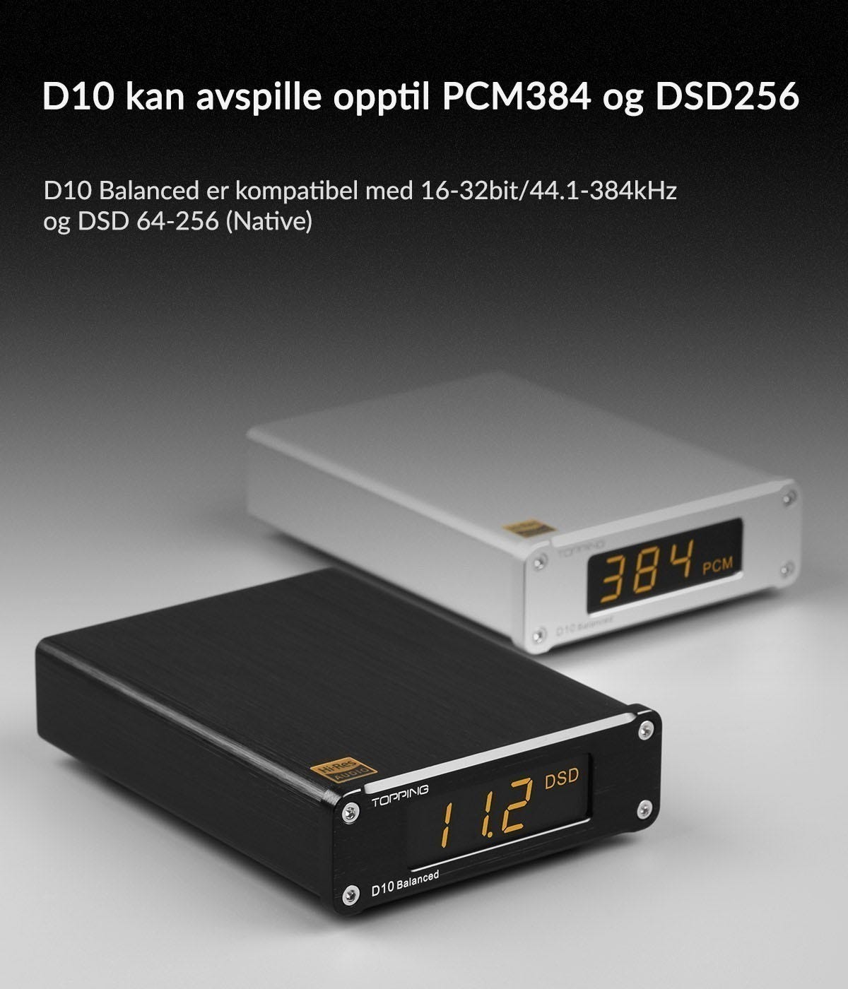 Topping D10 Balanced som drives av USB utgangen | FINN-torget