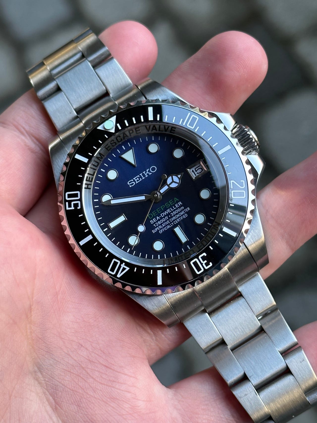 Seiko "Deep Sea" Sea Dweller Mod | FINN-torget