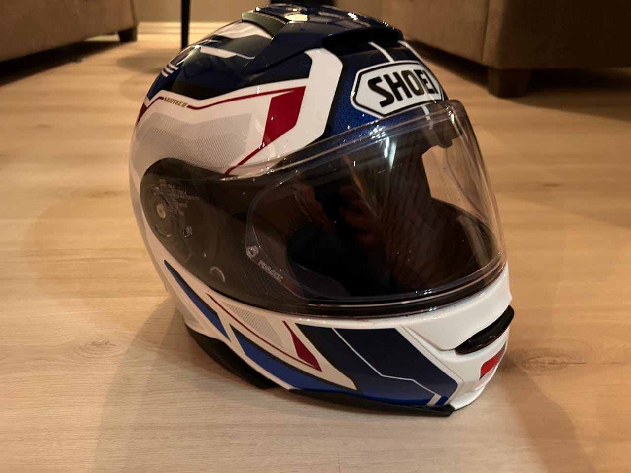 Mc hjelm Shoei neotech 2 med sena slr-02 intercom | FINN torget