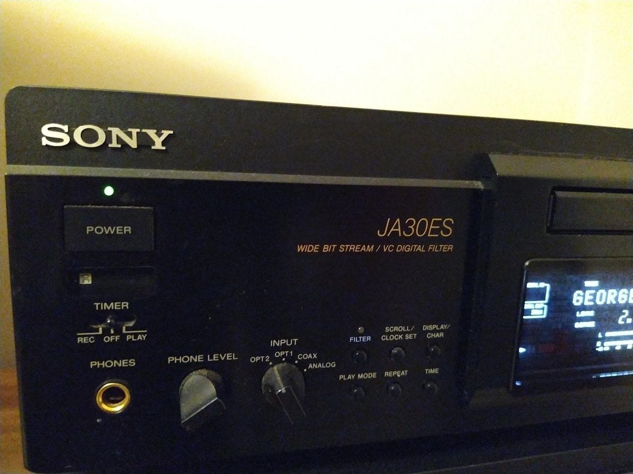 Sony JA30ES Hi-End MiniDisc Player|Worldwide Shipping! | FINN torget