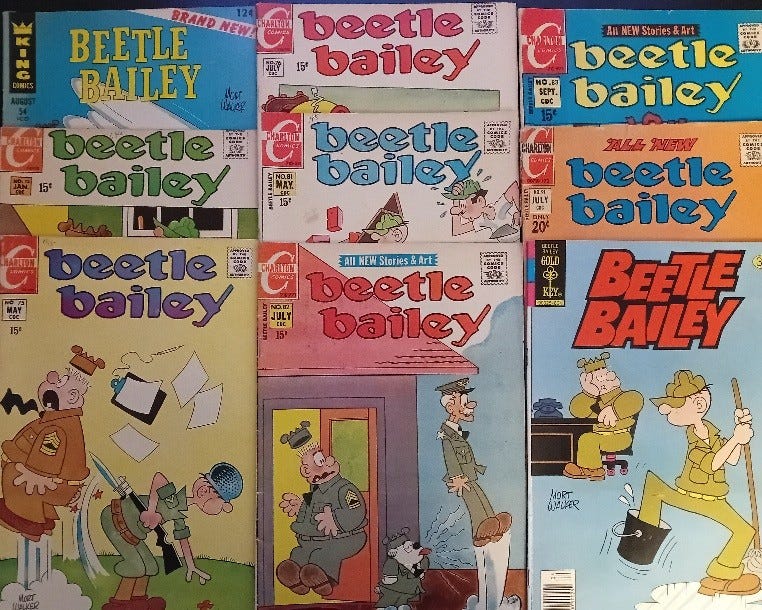 BEETLE BAILEY / BILLY fra 60 og 70 tallet | FINN-torget