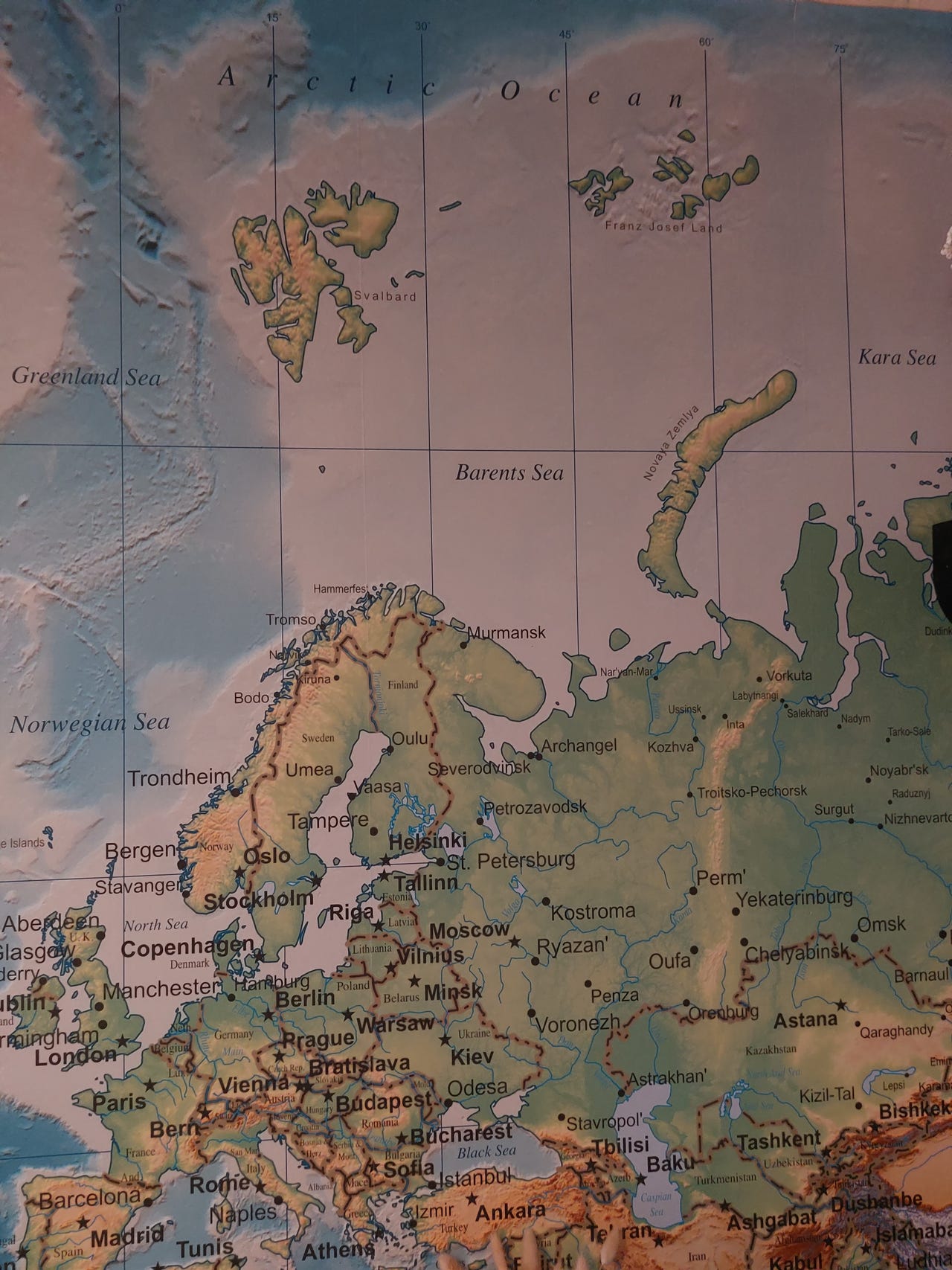 Tapet photowall verdenskart 345*245 cm | FINN-torget