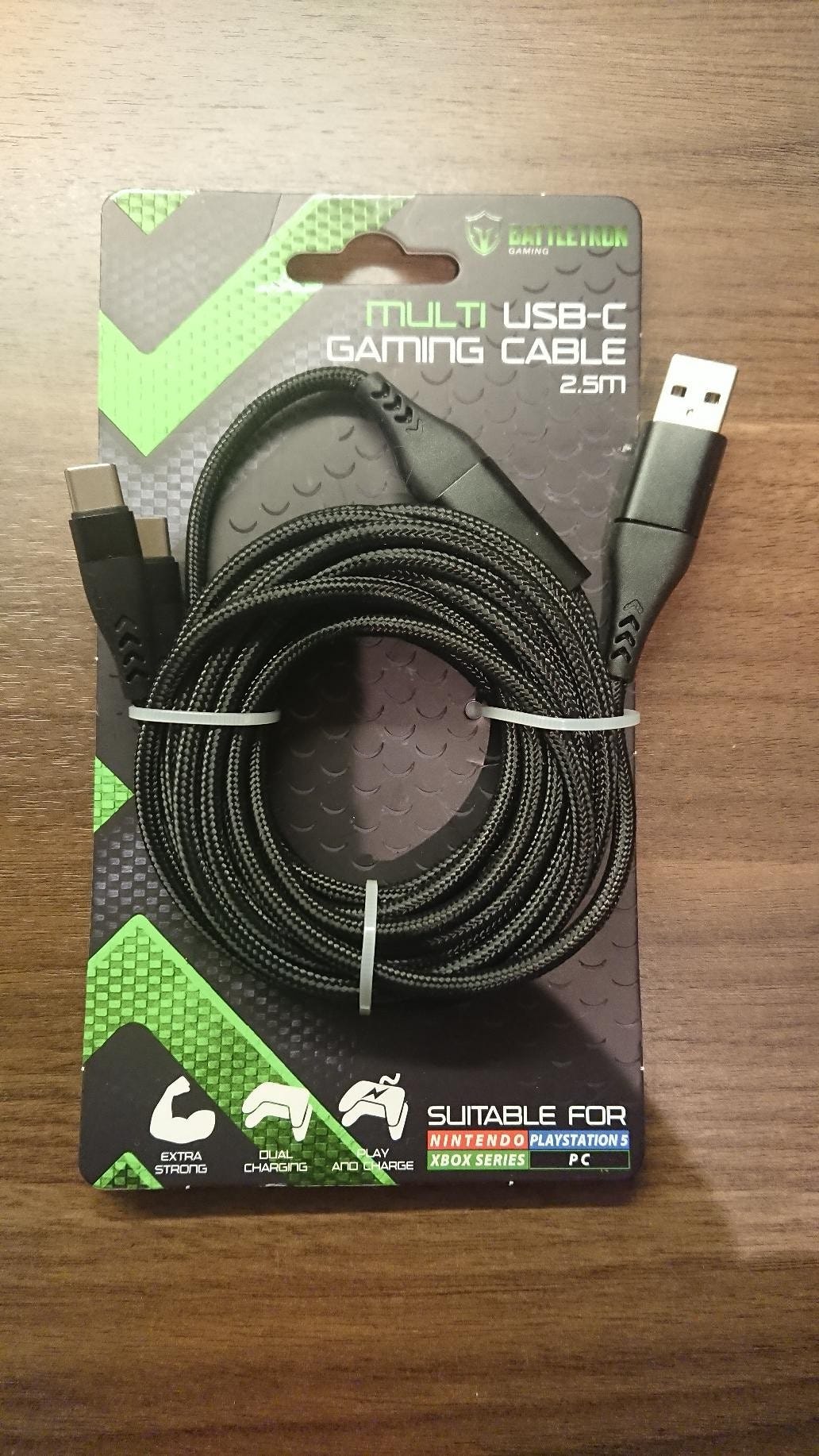 Multi usb-c gaming cable - 2,5m | FINN torget