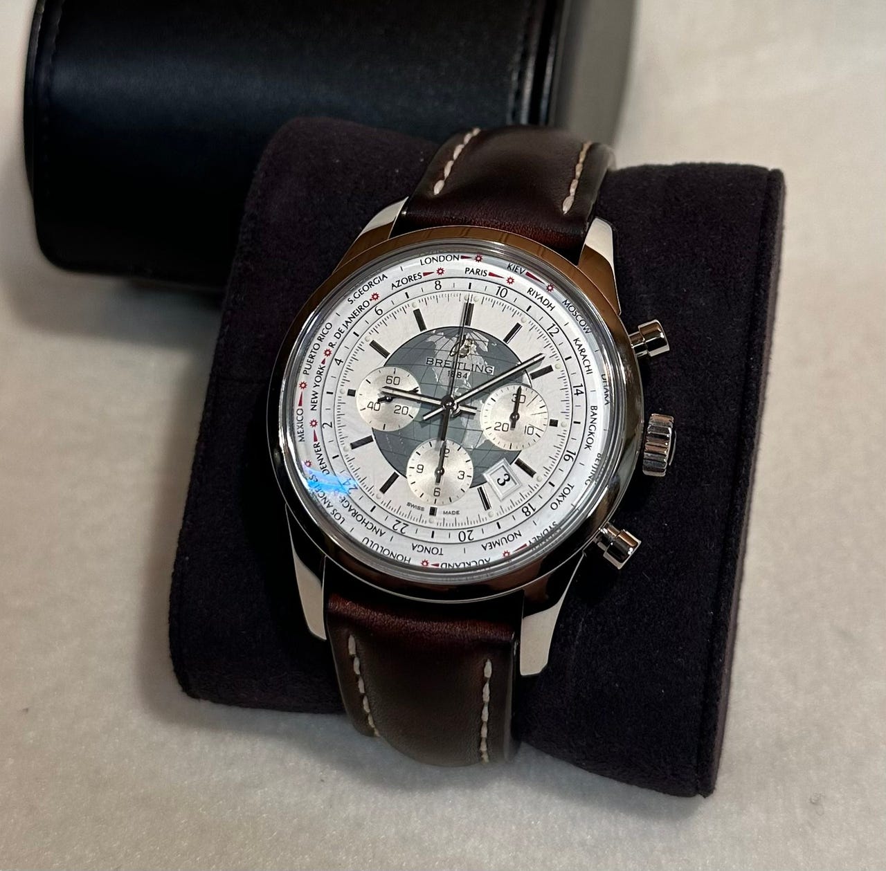 Breitling Transocean Chronograph Unitime | FINN torget