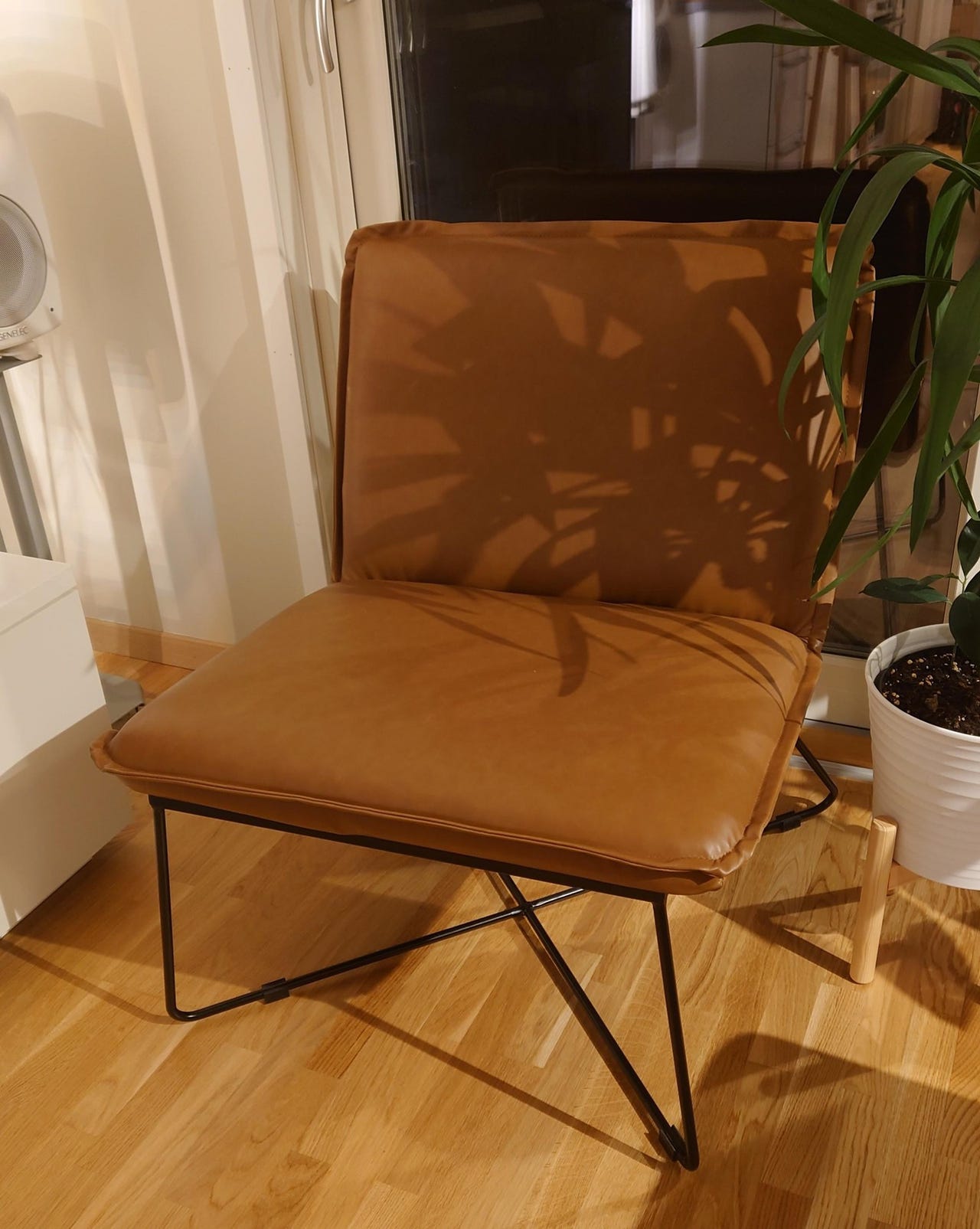 Brun skin lenestol | FINN-torget