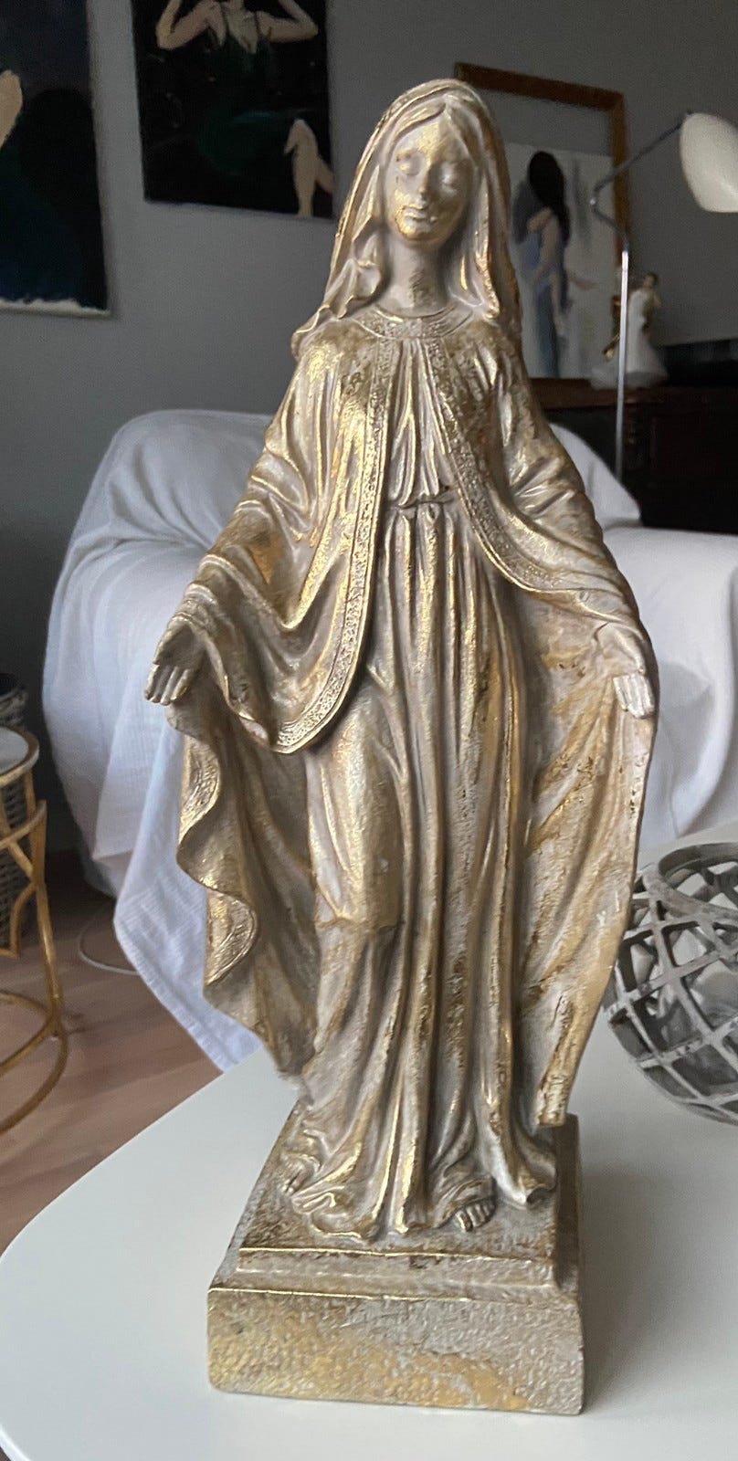 Madonna figur/Jomfru Maria figur, 44 cm høyde, Lene Bjerre design | FINN-torget