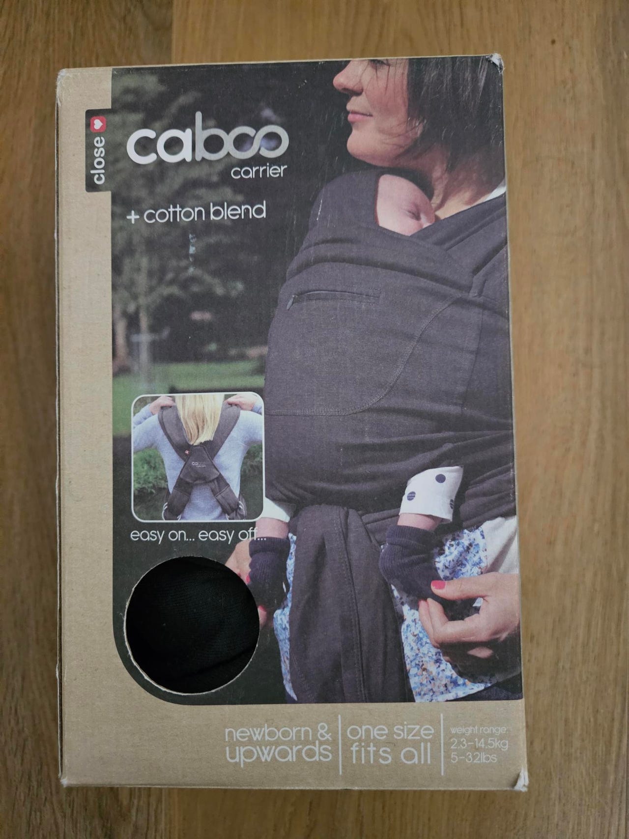 Bæresjal, Caboo + Cotton Blend Graphite - Nypis 1199kr | FINN-torget